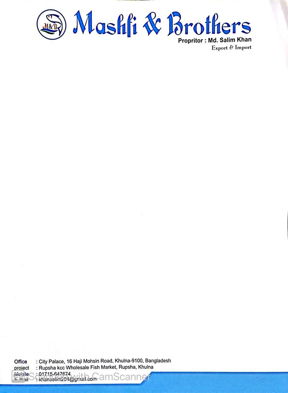 MASHFI AND BROTHER - Exporter Database